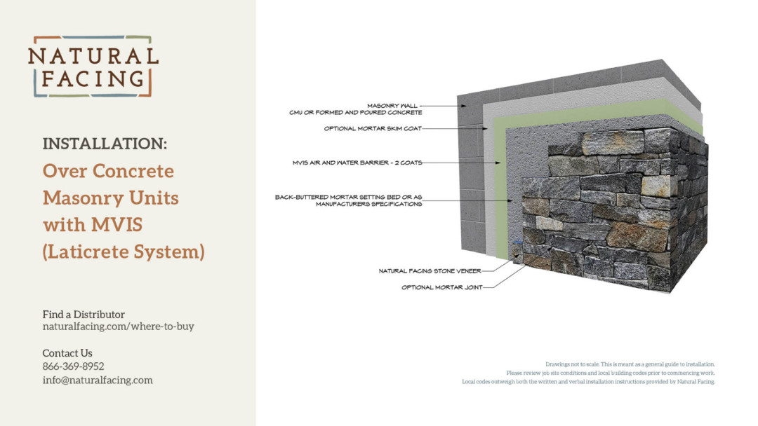 Installing Real Stone Veneer with LATICRETE MVIS Veneer Mortar